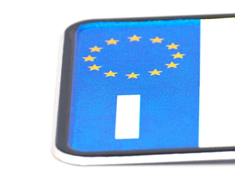 Italy Euro European Italian License Plate Number Plate Embossed Custom ...