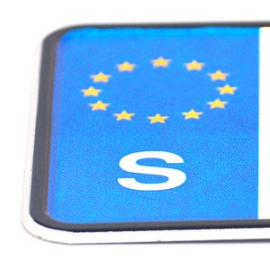 Sweden Euro European Swedish License Plate Number Plate Embossed Custom ...