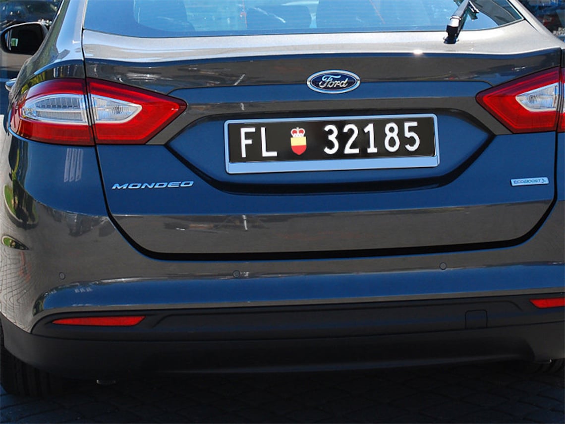 Liechtenstein Euro European License Plate Number Plate Embossed Custom ...