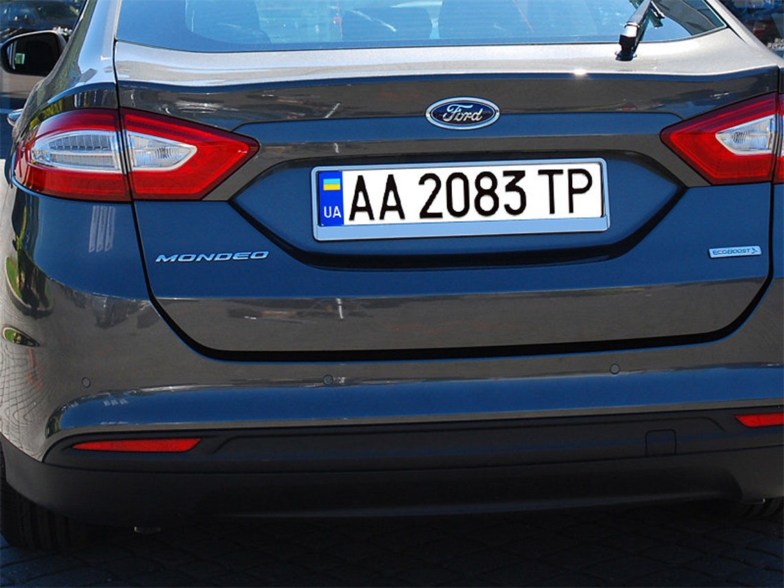 Ukraine Euro European Ukrainian License Plate Number Plate Embossed ...