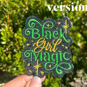Black Girl Magic Patch / Custom Colors - Etsy