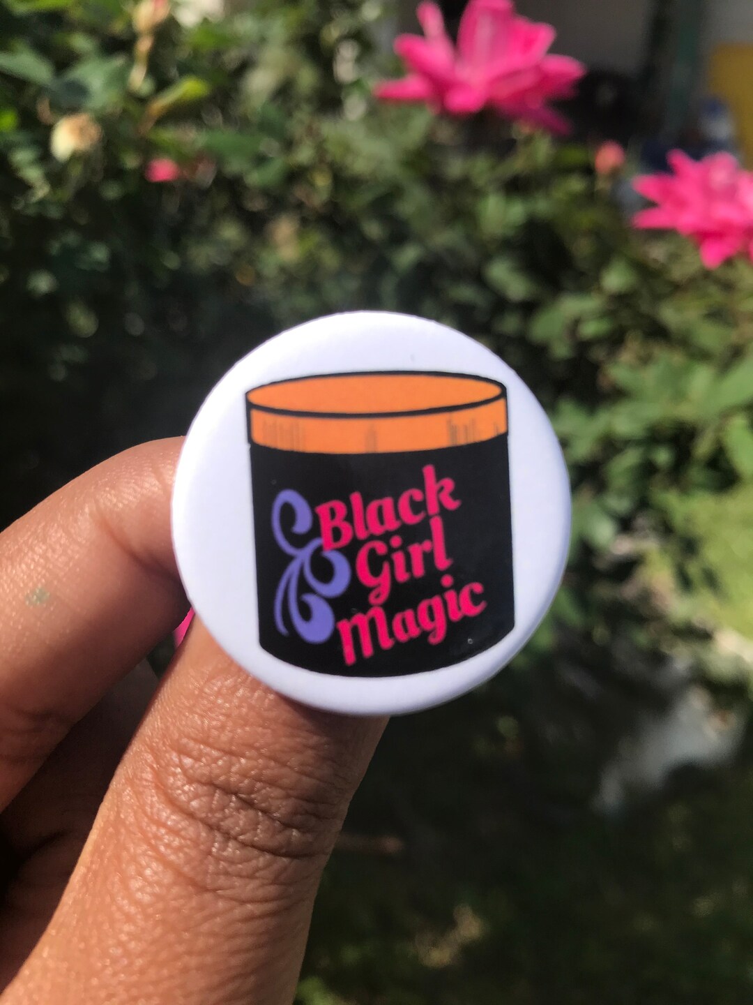 Black Girl Magic Button - Etsy