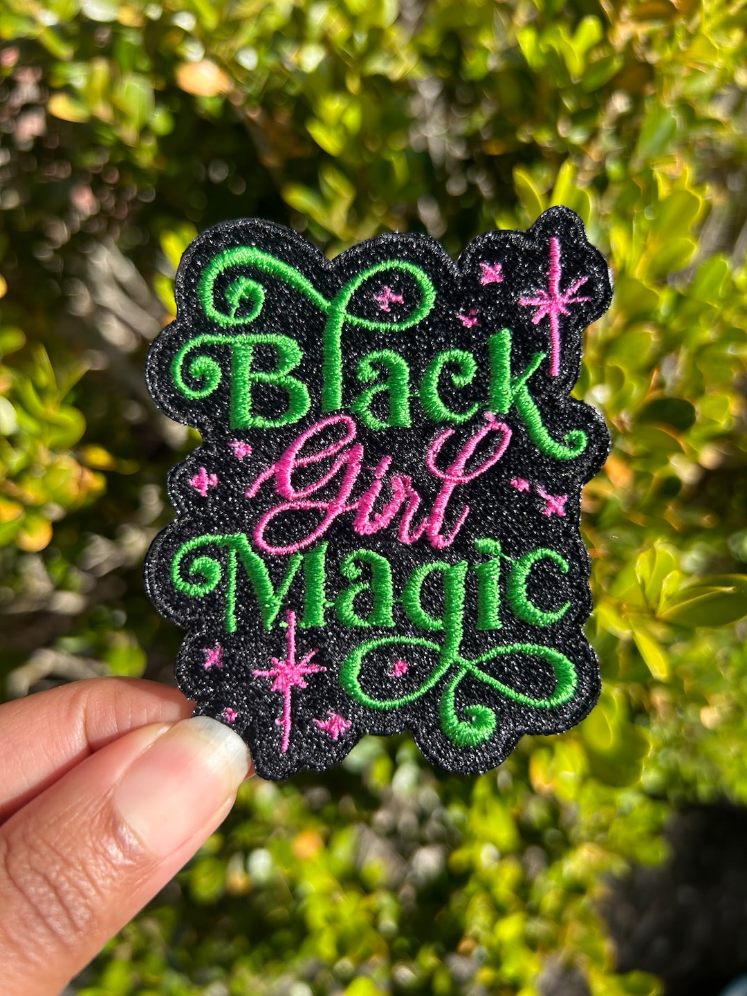 Black Girl Magic Patch / Custom Colors - Etsy