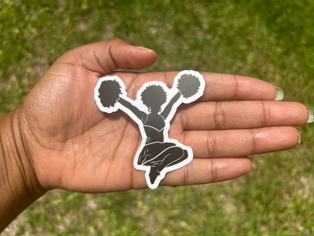 Black Girl Cheer Sticker / Black Girl Cheerleader / Black Girl Magic ...
