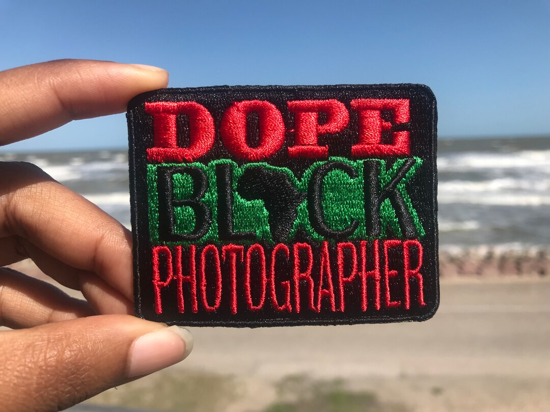 Dope Black Photographer Patch / Custom Colors - Etsy