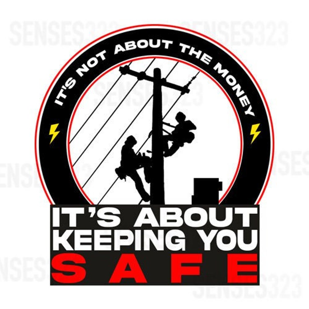 Lineman Keep You Safe Sticker Lineman Sticker Family Crew Gift for ...