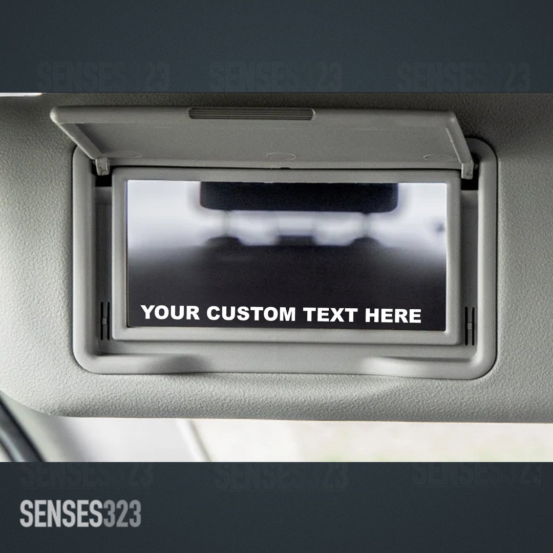 Custom Car Vanity Mirror Decal - Etsy
