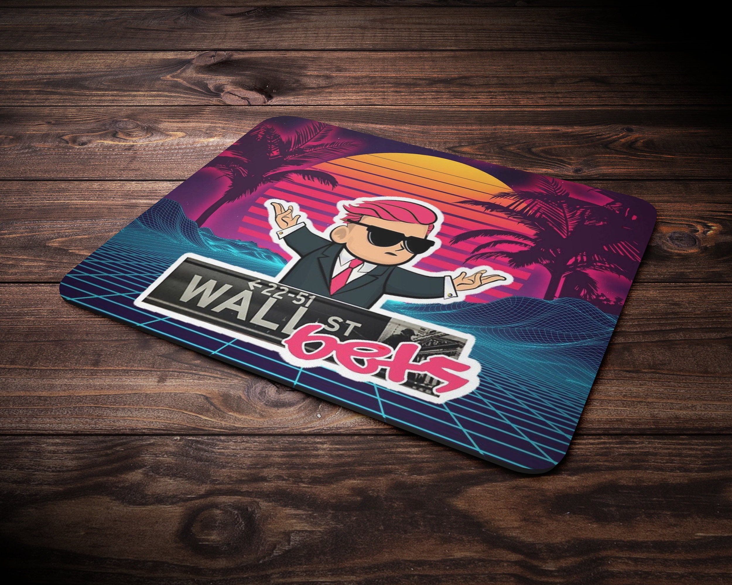 Custom Mouse Pad Desk Accessories Stocks AMC To the moon - Etsy Nederland