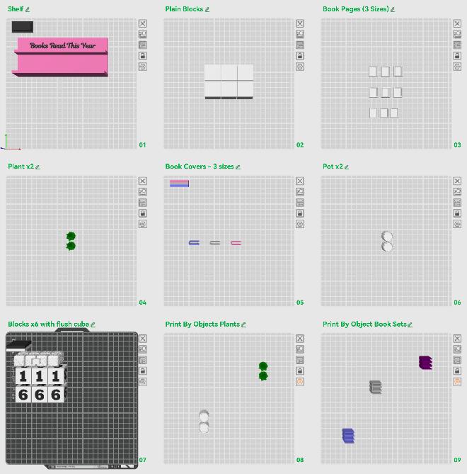 3D Printed Book Tracker: DIY Reading Countdown (3MF & SVG Files ...