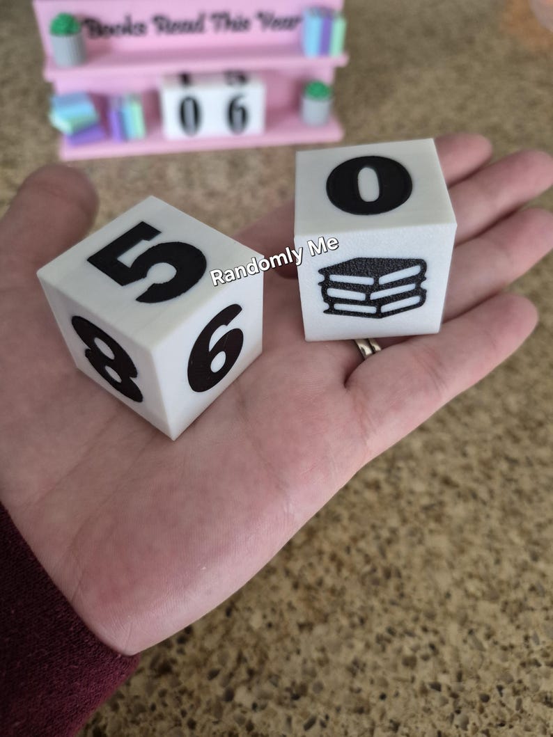 3D Printed Book Tracker: DIY Reading Countdown (3MF & SVG Files ...
