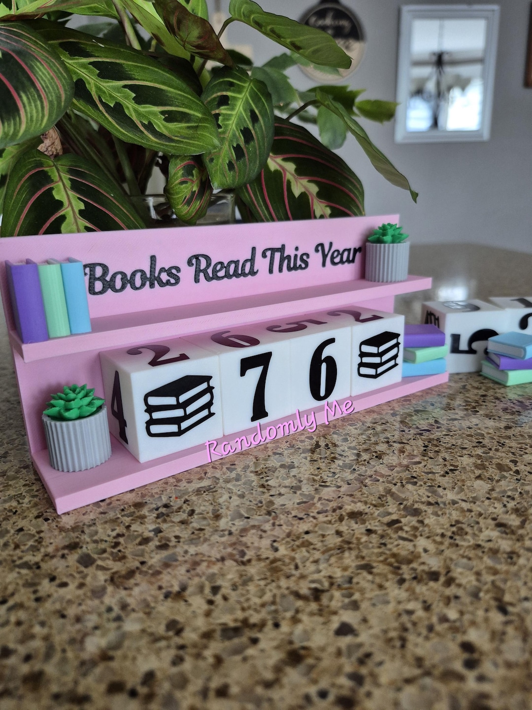3D Printed Book Tracker: DIY Reading Countdown (3MF & SVG Files ...