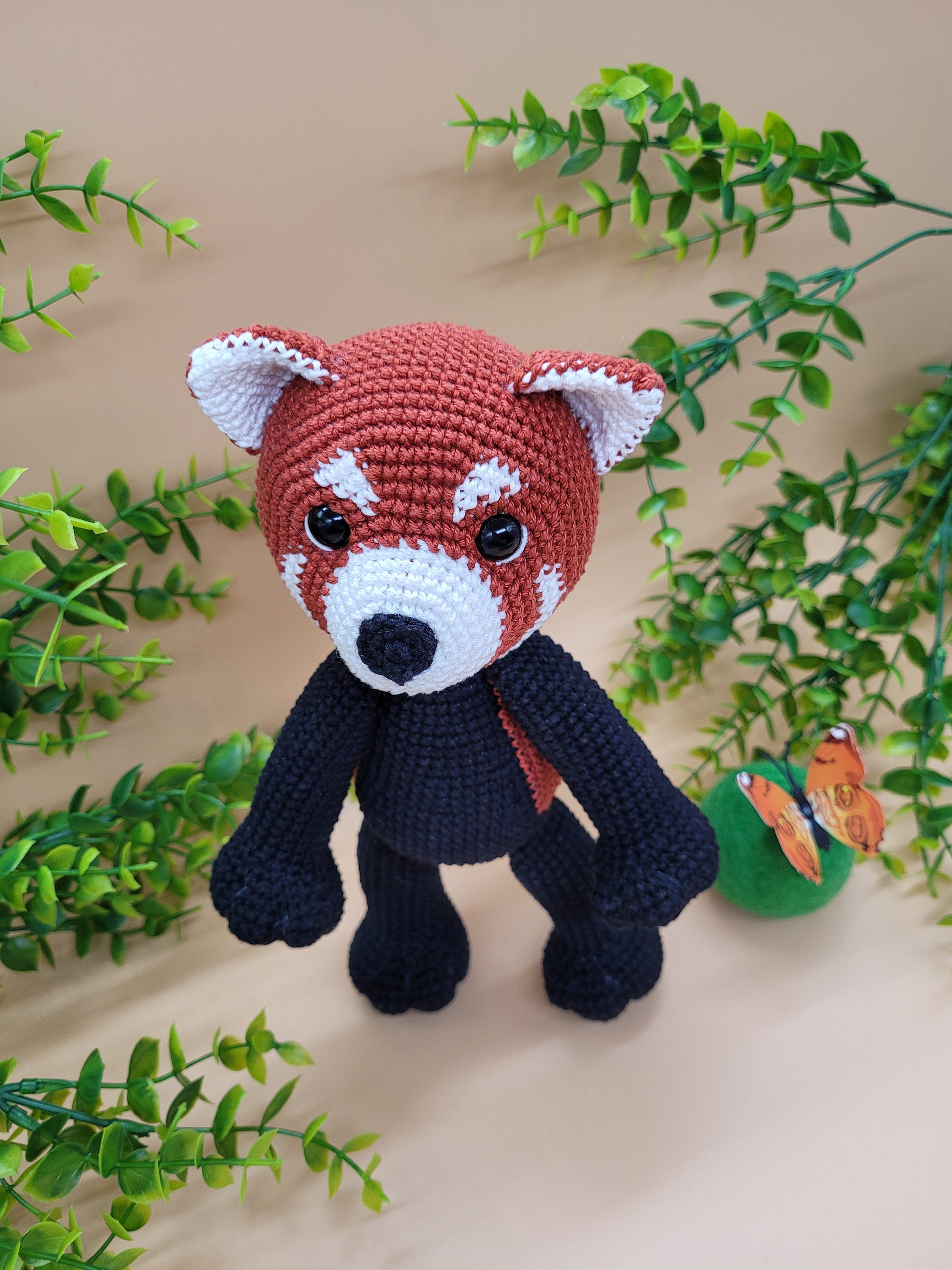 Crochet Pattern Red Panda ajala DE/ENG - Etsy