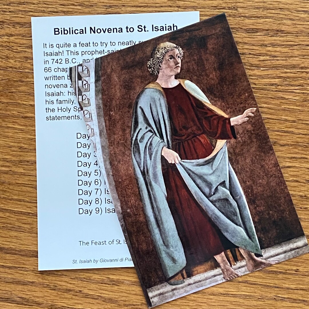 St. Isaiah the Prophet ~ A Biblical Novena - Etsy