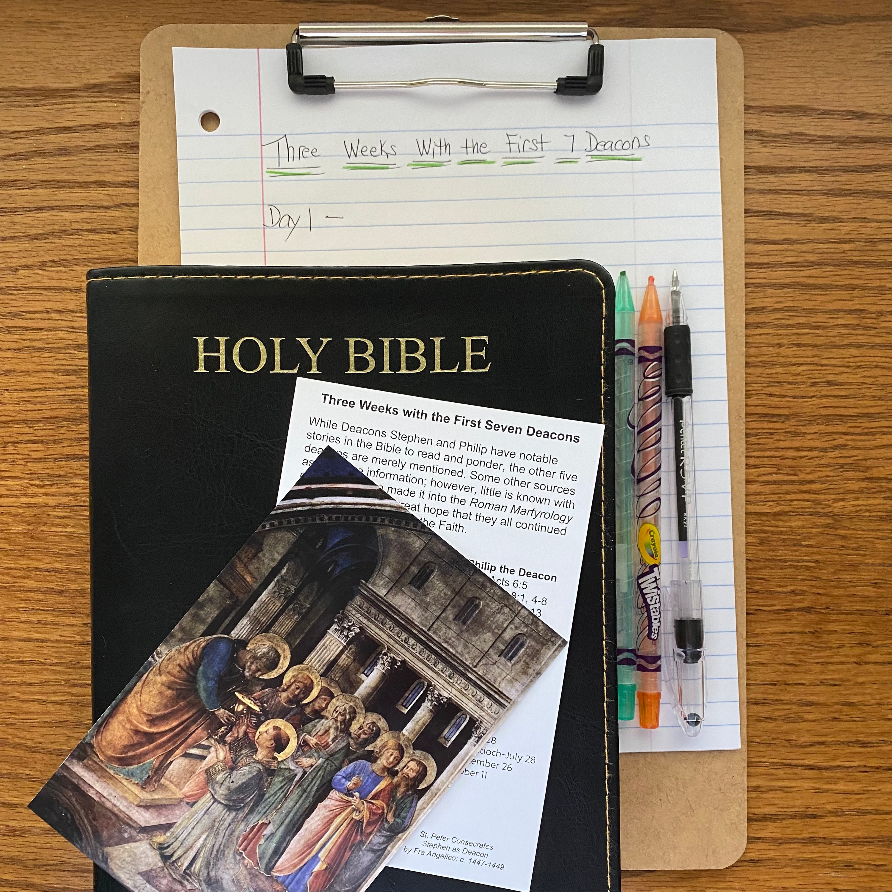 The First 7 Deacons ~ A Mini-bible Study - Etsy