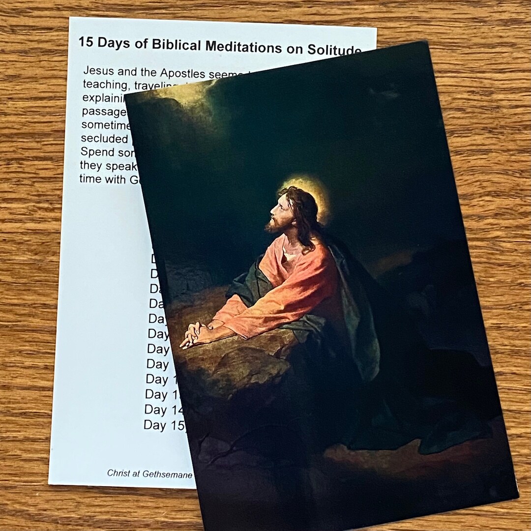 Jesus & Solitude A Mini-bible Study - Etsy