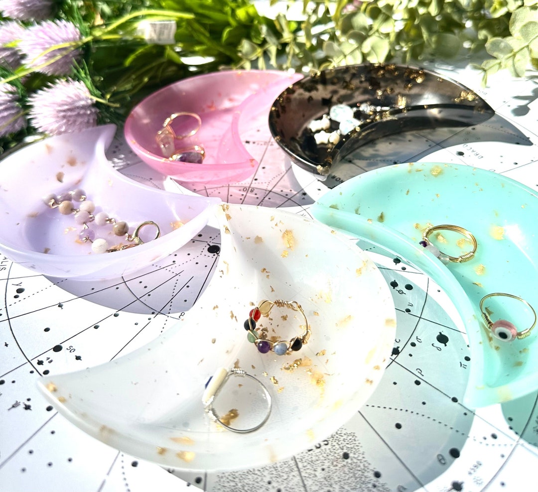 Moon Trinket Dish, Trinket Dishes, Ring Dish, Jewelry Tray, Jewelry ...