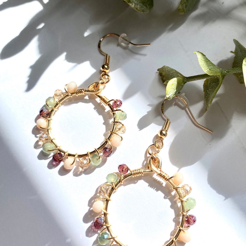 Wire Wrapped Hoops - Etsy
