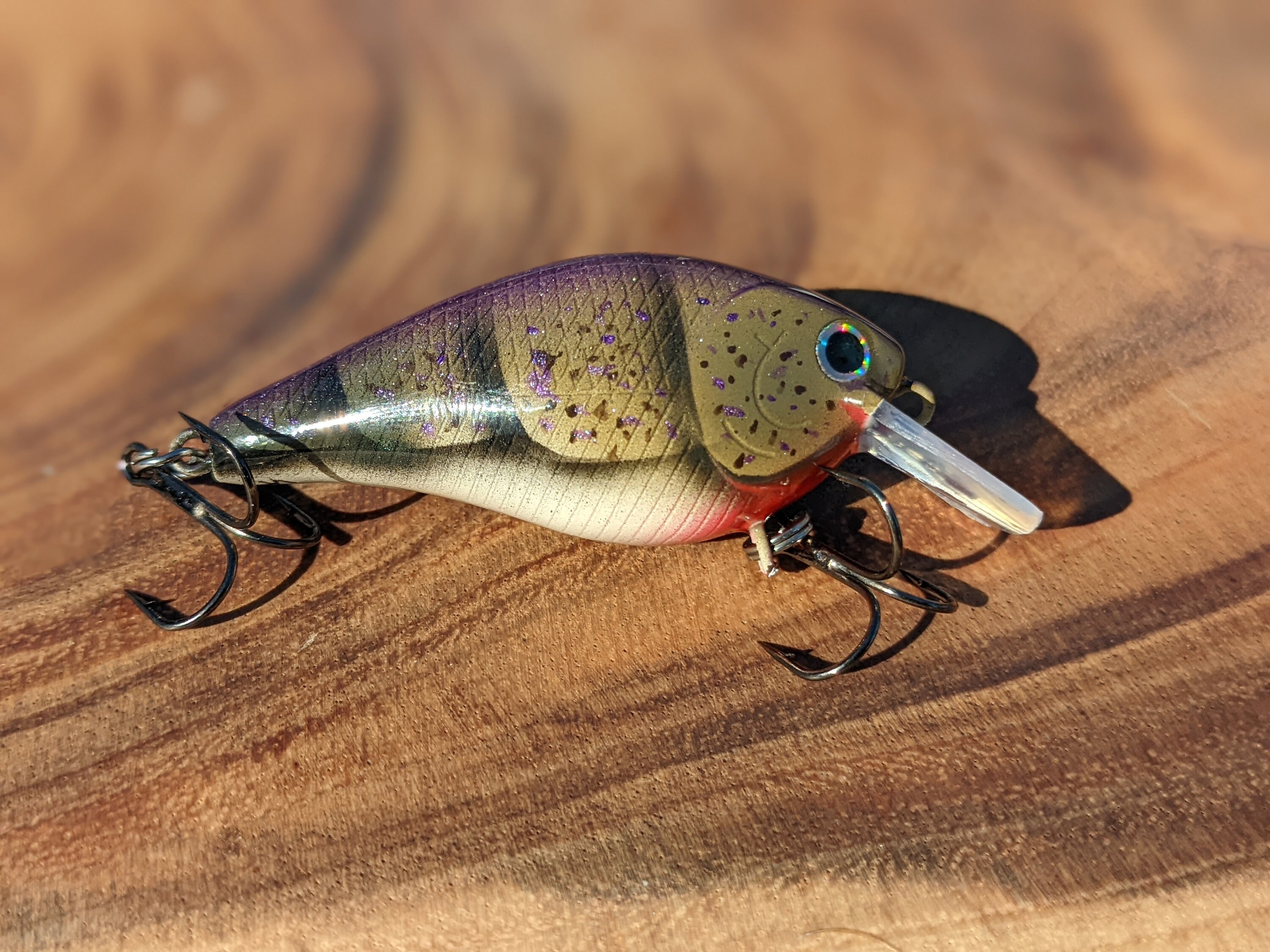 Purple Olive Craw Custom Painted 1.5 Crankbait - Etsy