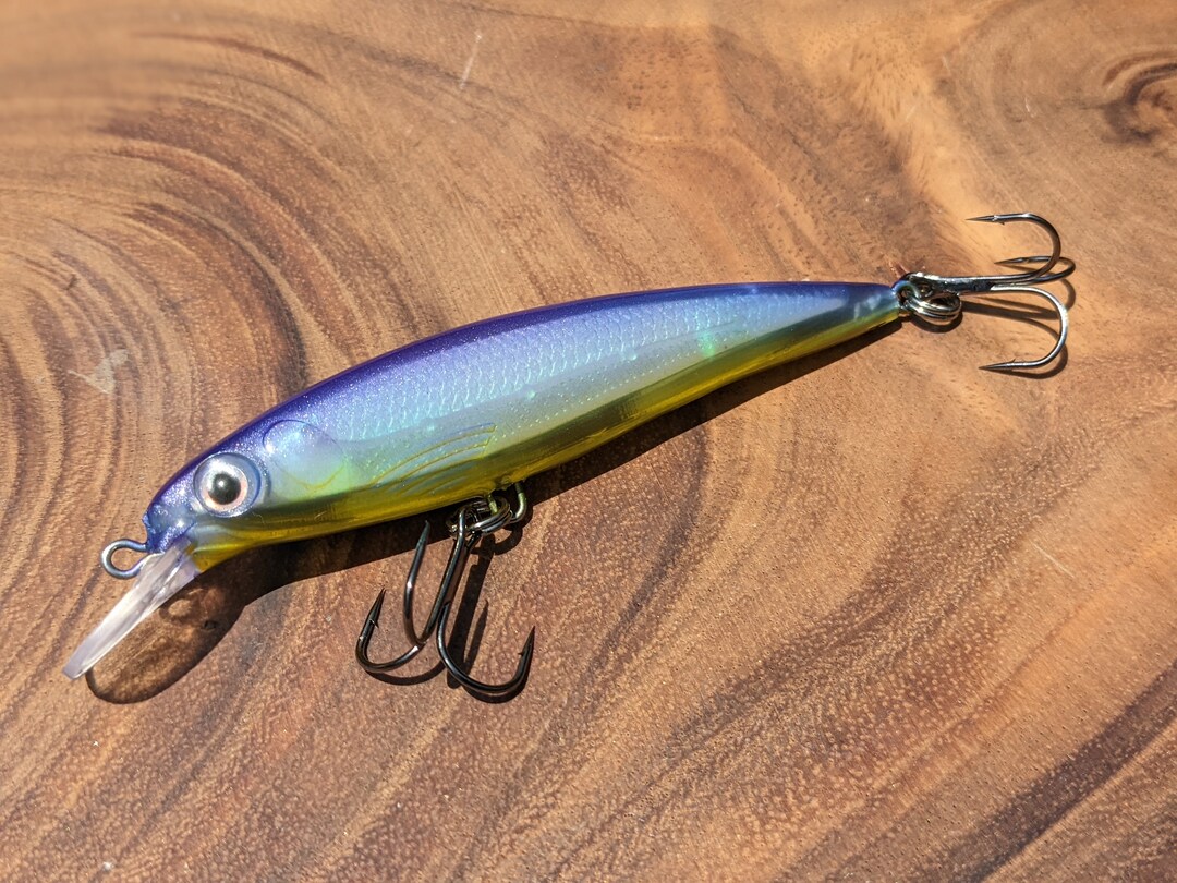 Purple Back 4" Holographic Jerkbait - Etsy