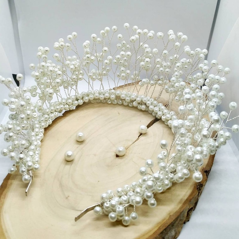 Pearl Crown - Etsy