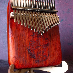 Kalimba Wood Paduk, Kalimba 17 Key, Handmade Kalimba, Music Gift, Fox ...