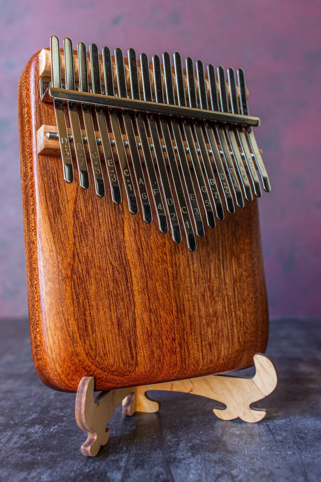 Kalimba Wood Sapeli 17 Key, Handmade Kalimba, Sound Therapy , Thumb ...