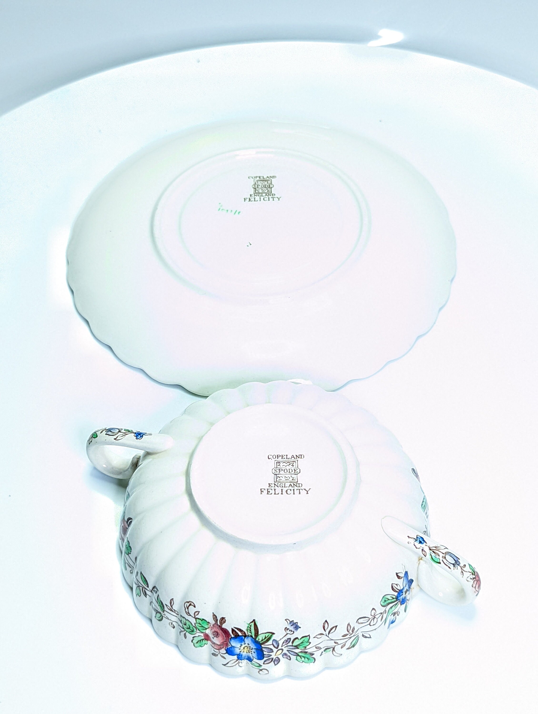 Set of Three Vintage Copeland Spode England Felicity Pattern Cream Soup ...