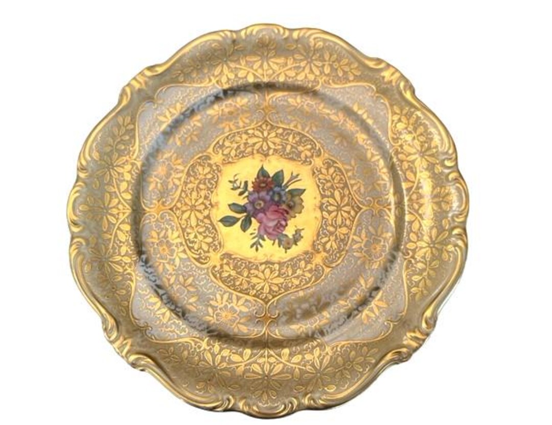 Vintage Rosenthal Selb Germany Pompadour Floral Rose Motif Gold ...