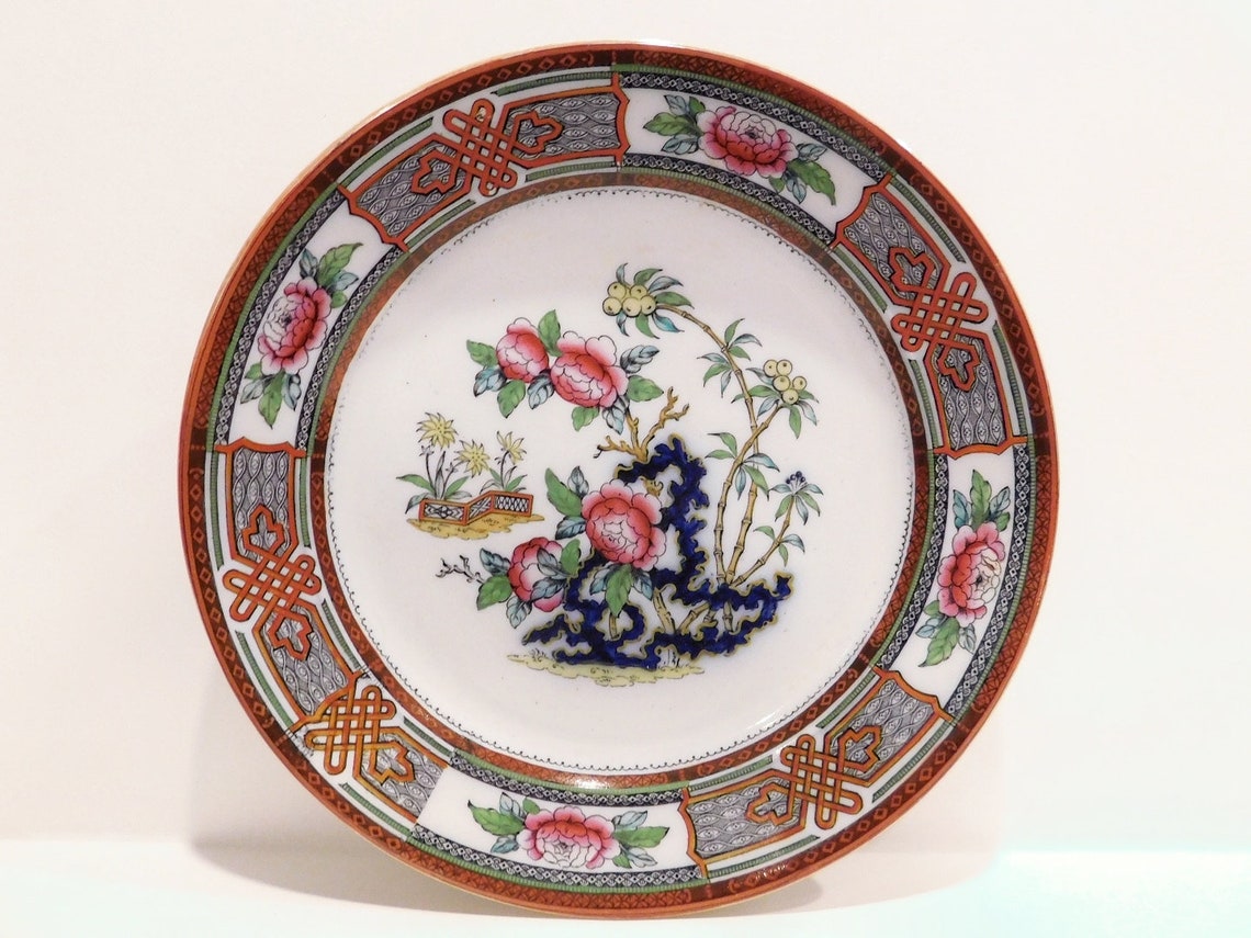 19th C. Antique indian Tree Three Porcelain Plates - Etsy