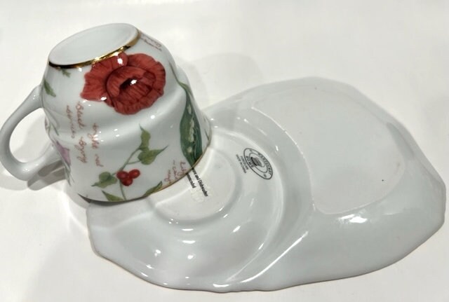 Vintage Nantucket China Floral Motif Porcelain Teacup and - Etsy