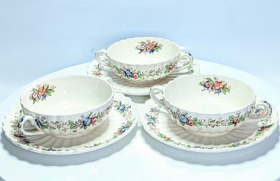 Set of Three Vintage Copeland Spode England Felicity Pattern - Etsy