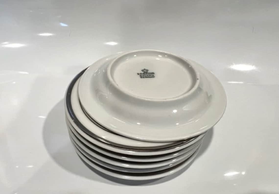 Set of Six Vintage Scherzer Bavaria Germany White Porcelain - Etsy