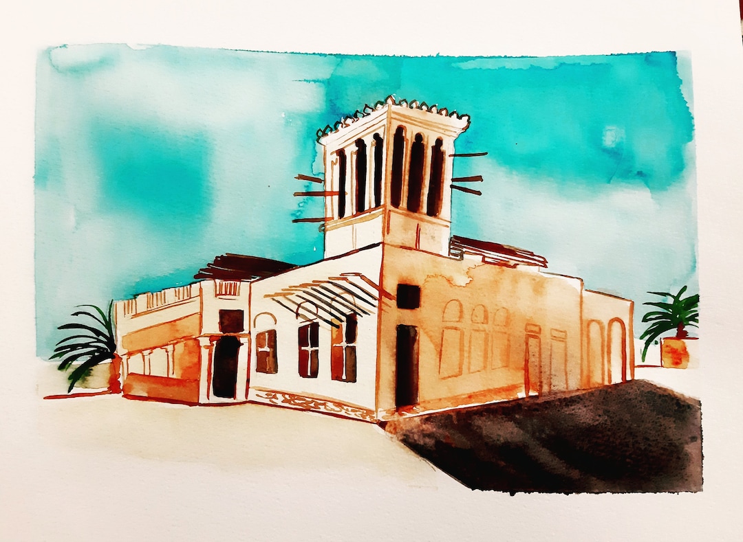 United Arab Emirates Old House UAE - Etsy