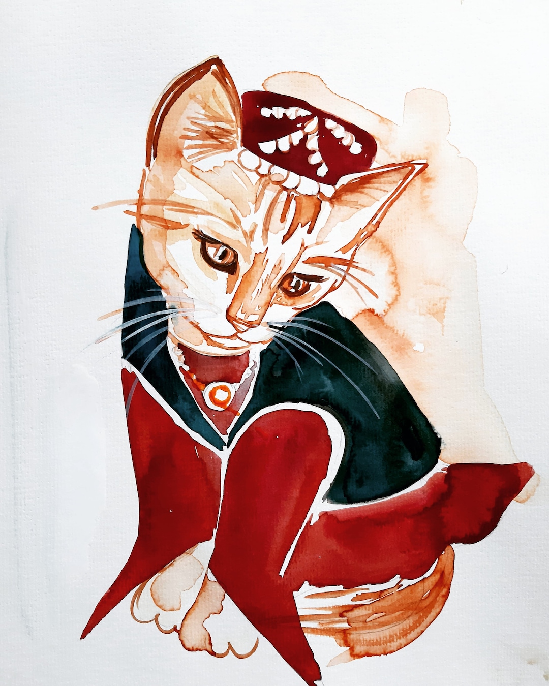 Cute Cat in Kurdish Cloths - Etsy