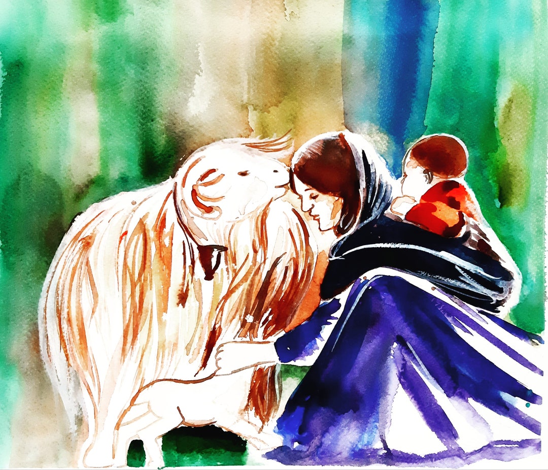 Kurdish Mother and Her Baby - Etsy