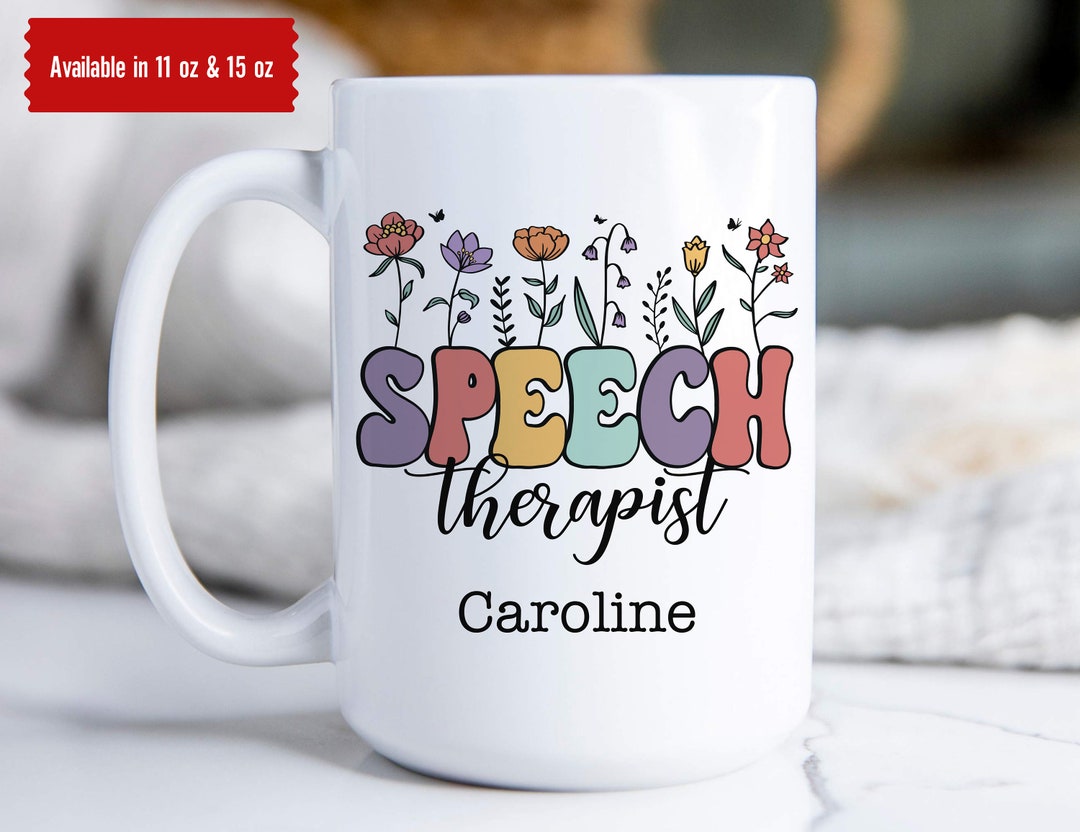 Personalized Speech Therapist Mug, Pediatric Occupational Therapy Gift ...