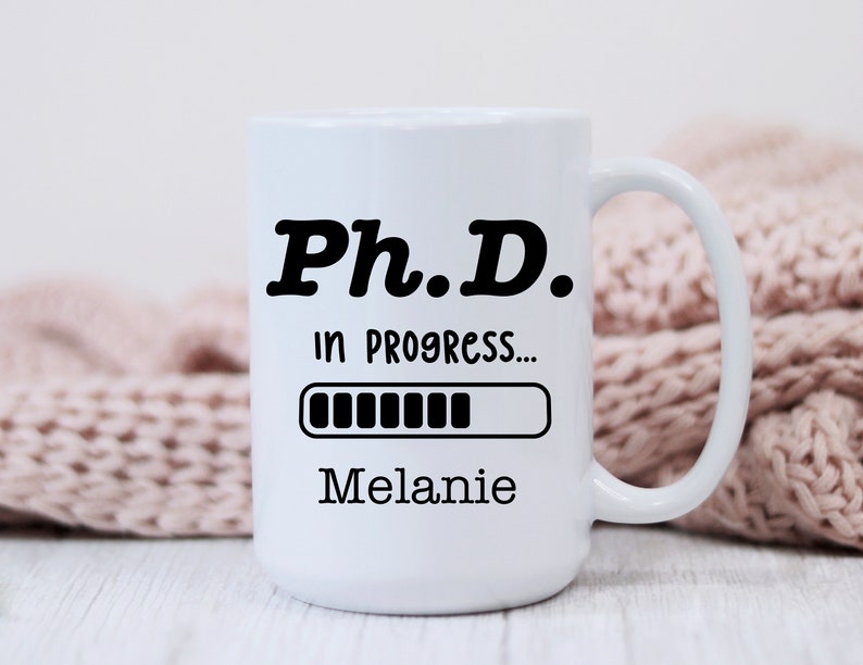 Phd Student Custom Mug, Phd Graduation Gift, Doctorate Mug, Phd Student ...