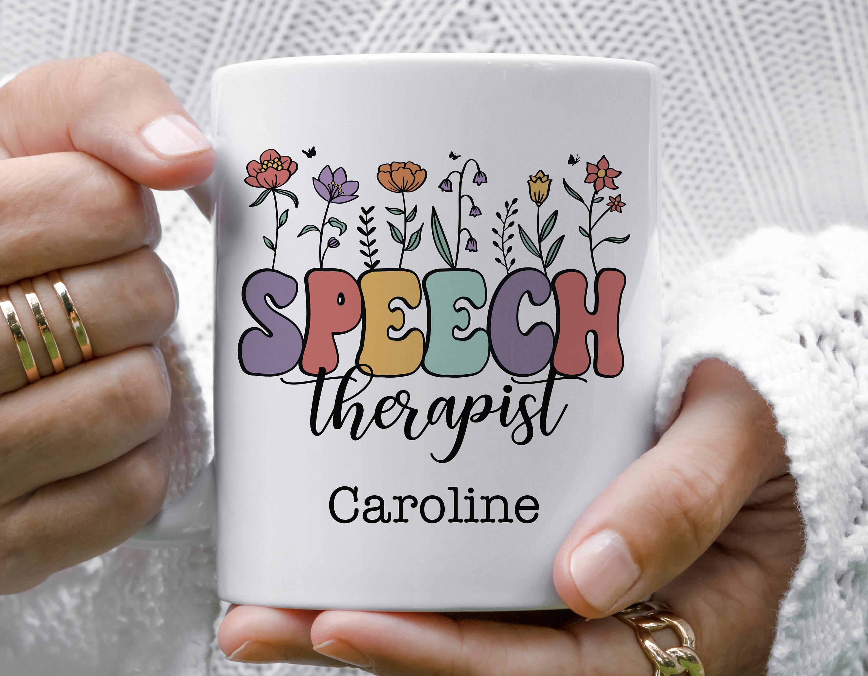 Personalized Speech Therapist Mug, Pediatric Occupational Therapy Gift ...