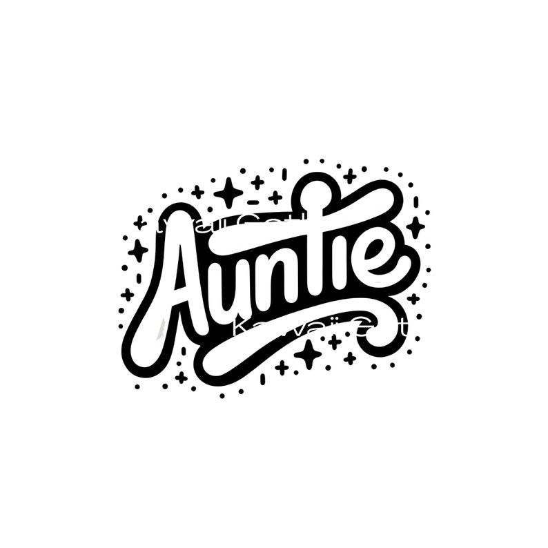 Auntie SVG and PNG Digital Download - Etsy