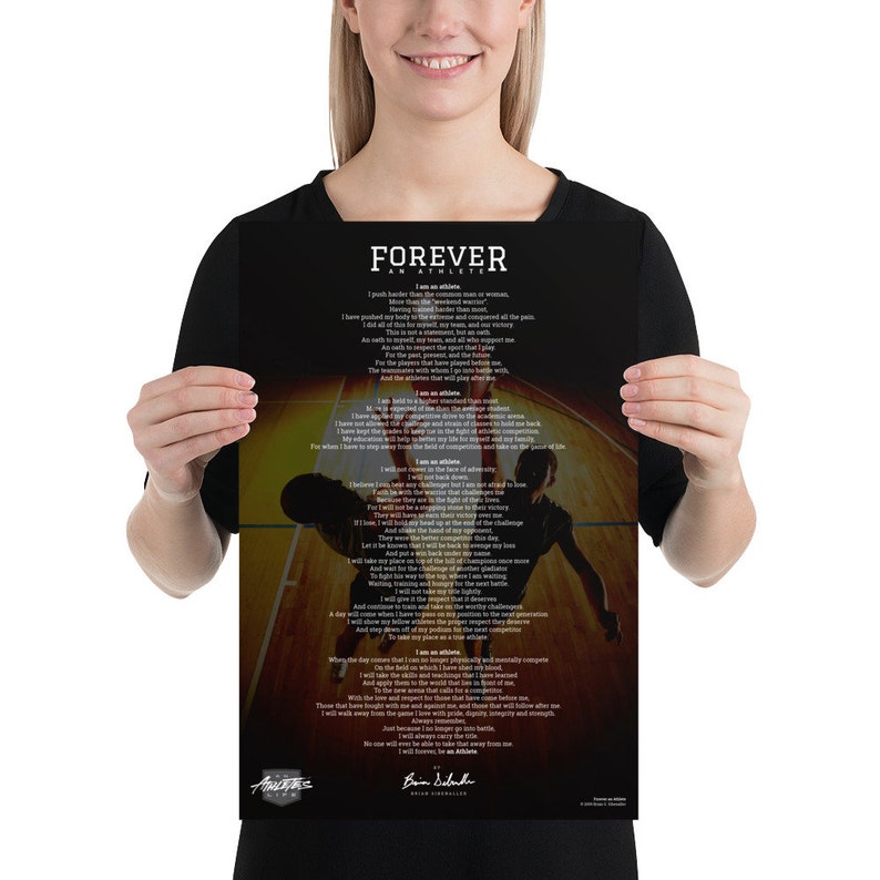 Basketball Poem Print | Athlete Gift, NBA Wall Art - Etsy