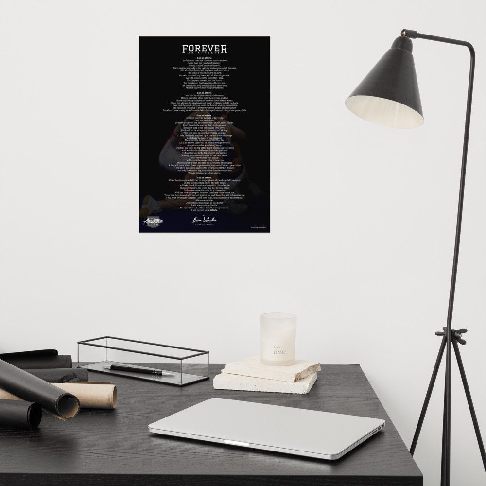 Wrestling Poem Art Print | Athlete Gift - Etsy