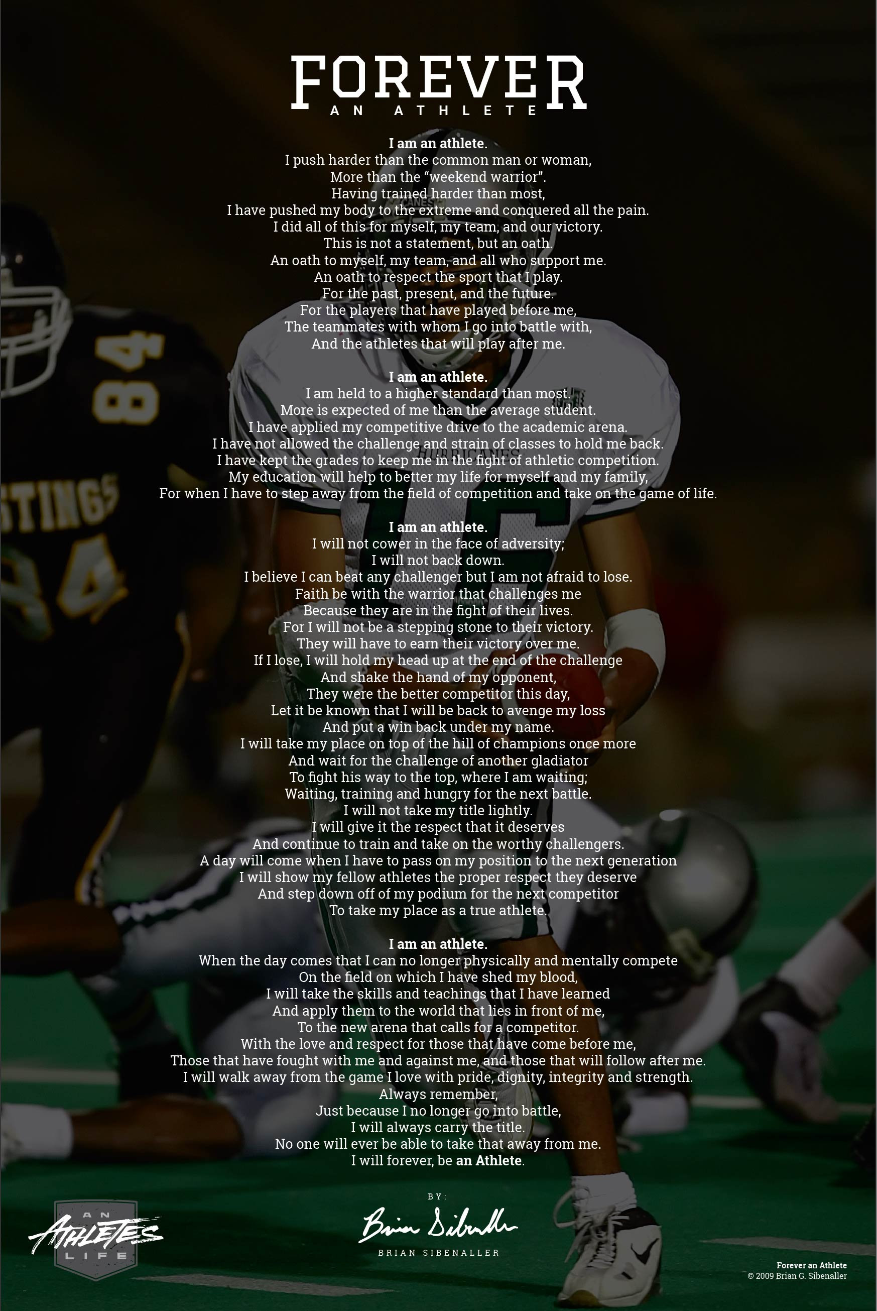 Football Life Poem