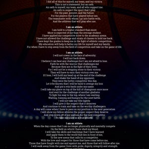 Basketball Poem Poster Print / Forever an Athlete Poetry Gift ...