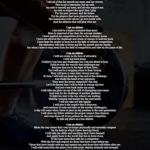 Weightlifting Forever an Athlete Poem Poster Print / Poetry Gift for ...