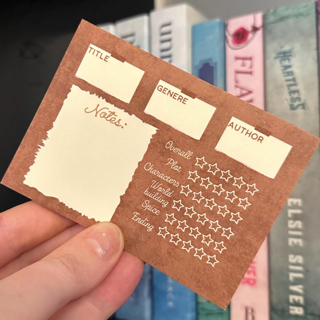 The Rustic Book Review Post-it Notepad 3x4 Western Notepad Western Book ...