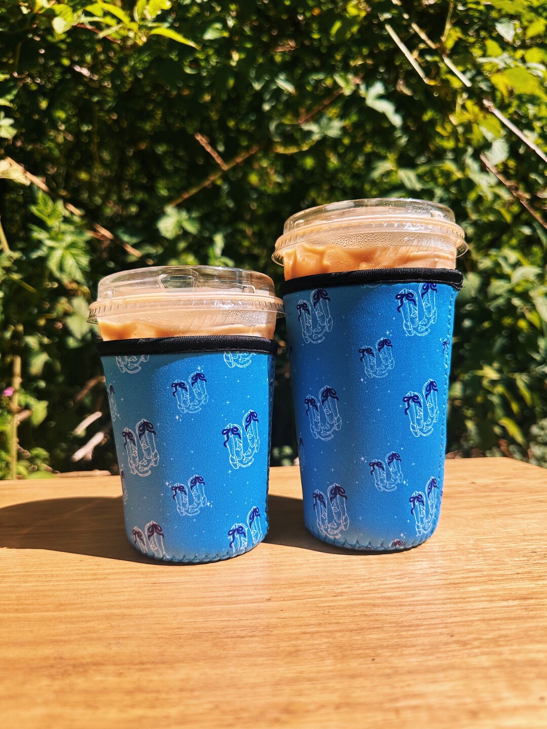 Bow Cowgirl Boots Iced Coffee Cozie Iced Coffee Koozies Coffee Coozie ...