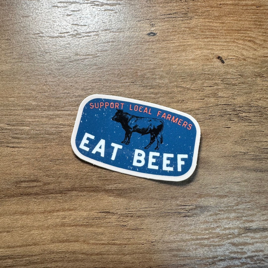 Eat Beef Sticker Western Sticker Beef Sticker Country Sticker Gift for ...