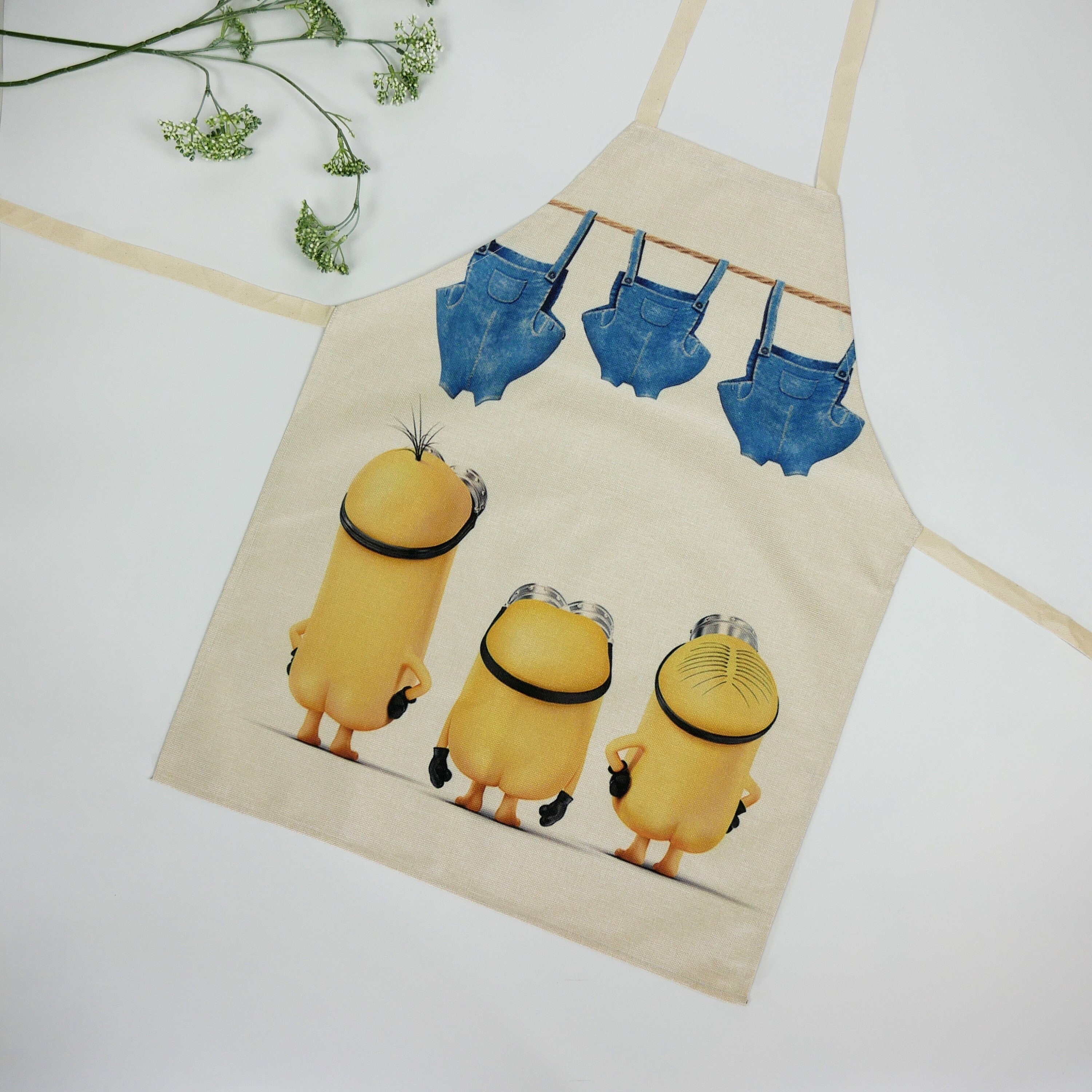 Yellow Banana Minions Funny Unisex Adult Apron Botanical Graden Apron ...