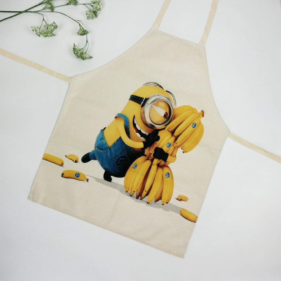 Yellow Banana Minions Funny Unisex Adult Apron Botanical Graden Apron ...