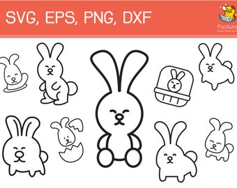 Bunny Svg Easter Bunny Svg Easter Svg Bundle Easter Png Easter Egg Svg ...